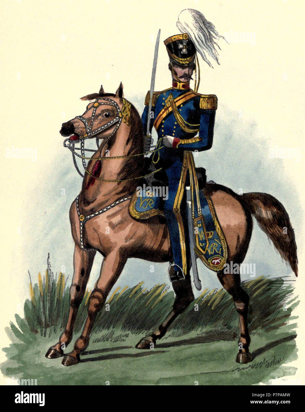 3rd Light Dragoons uniform Stock Photo - Alamy