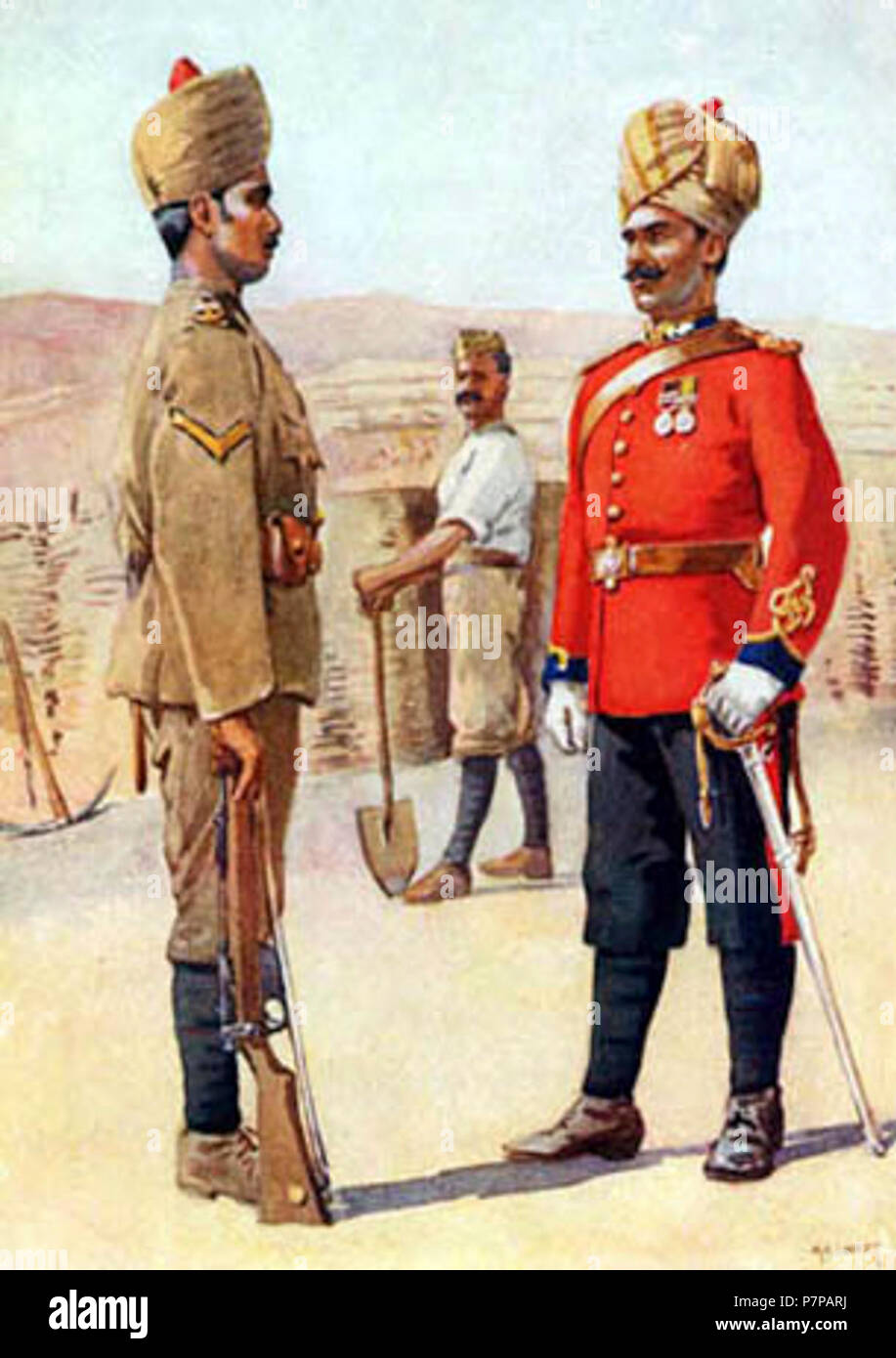 3RD SAPPERS AND MINERS (Bombay) 1910 Stock Photo - Alamy