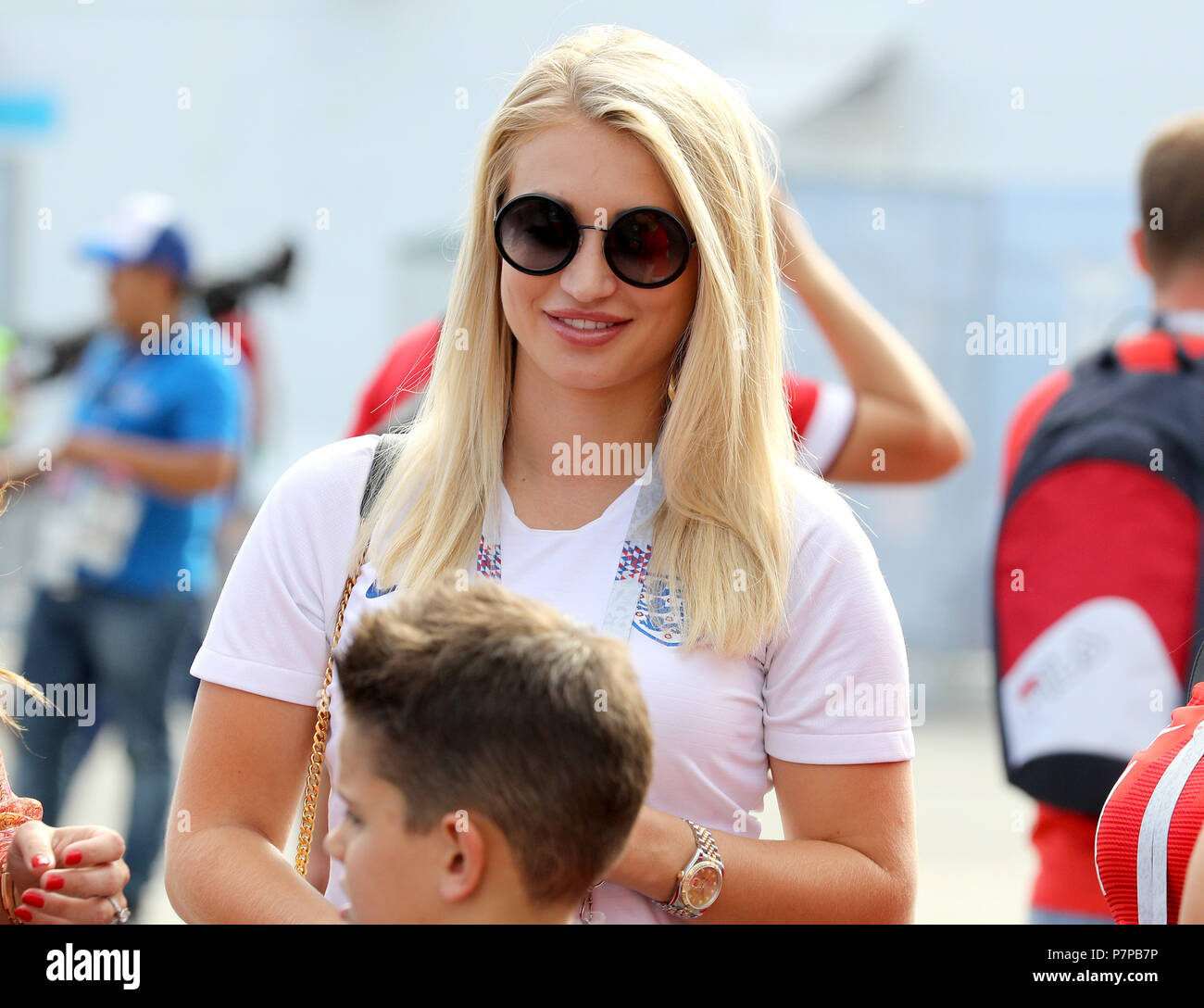 Annabel Peyton, partner of England's Jack Butland prior to the FIFA ...