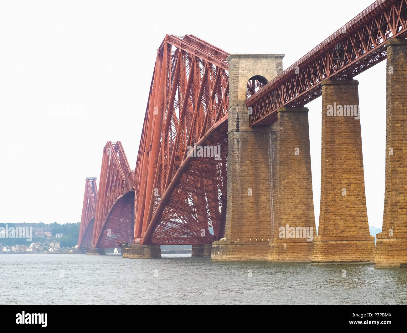 Forth Bridge, cantilever railway bridge across the Firth of Forth built ...