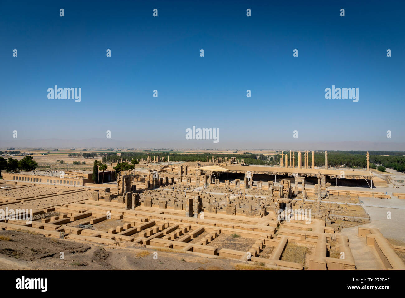 Persepolis in Iran. View of the historic ancient ruins in Iran Stock ...