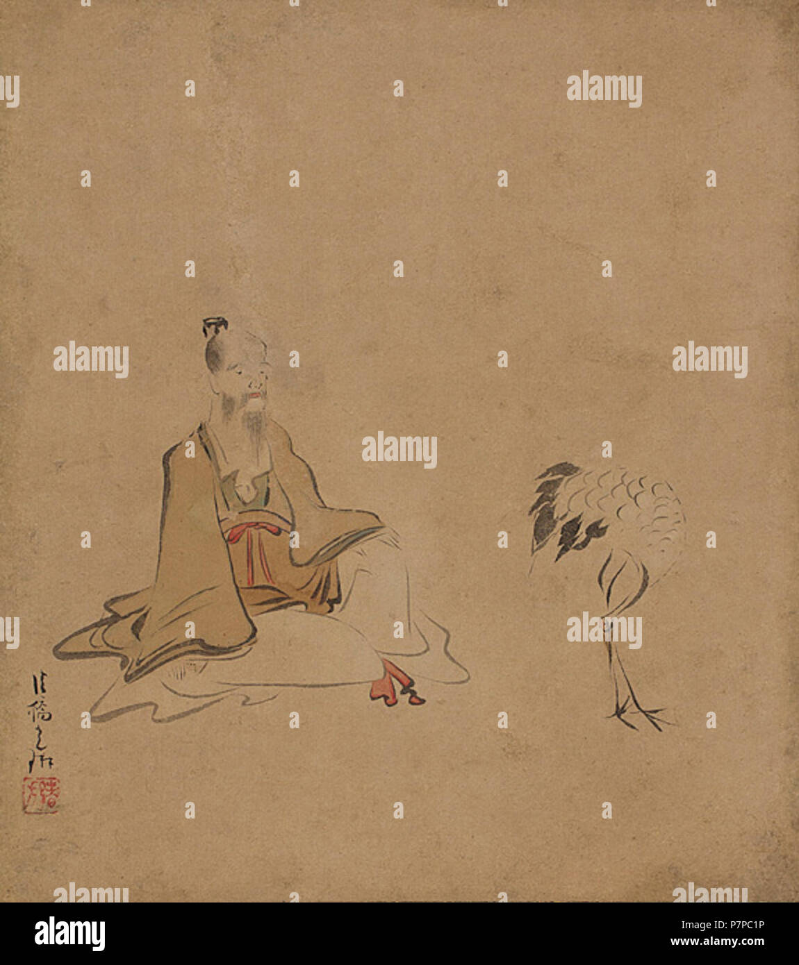 4. Lin Ho-ching and Crane Stock Photo - Alamy