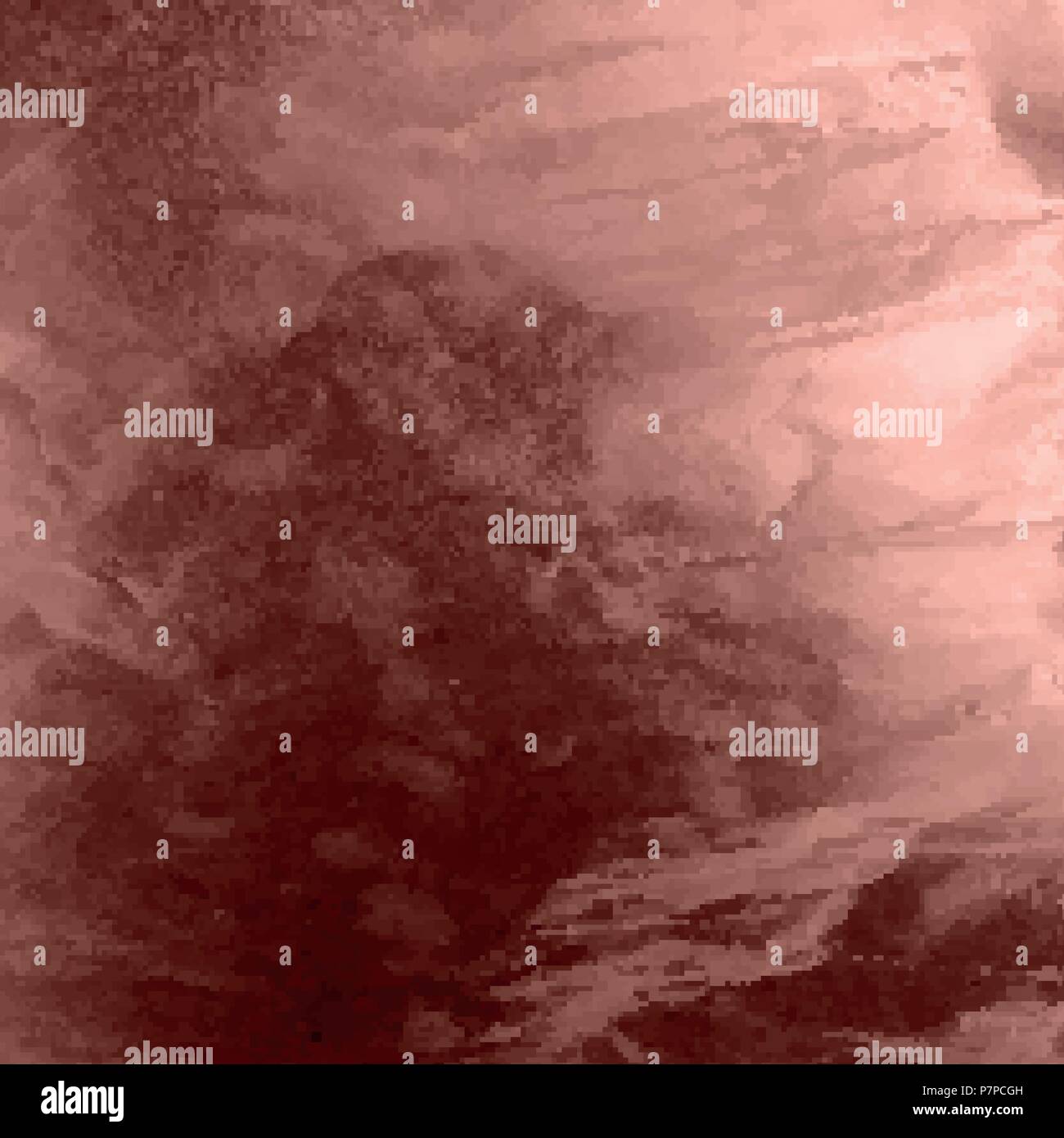 Stock vector illustration shiny, sparkly copper leaf. Metal foil ...