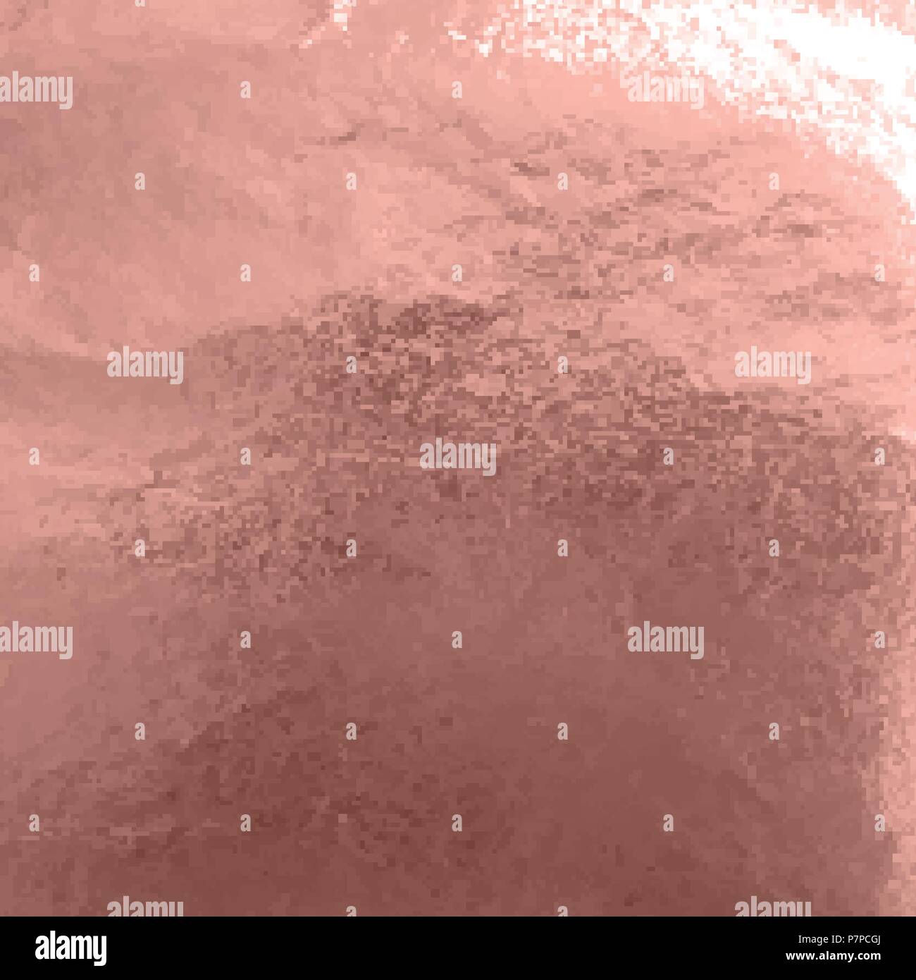 Stock vector illustration shiny, sparkly copper leaf. Metal foil ...