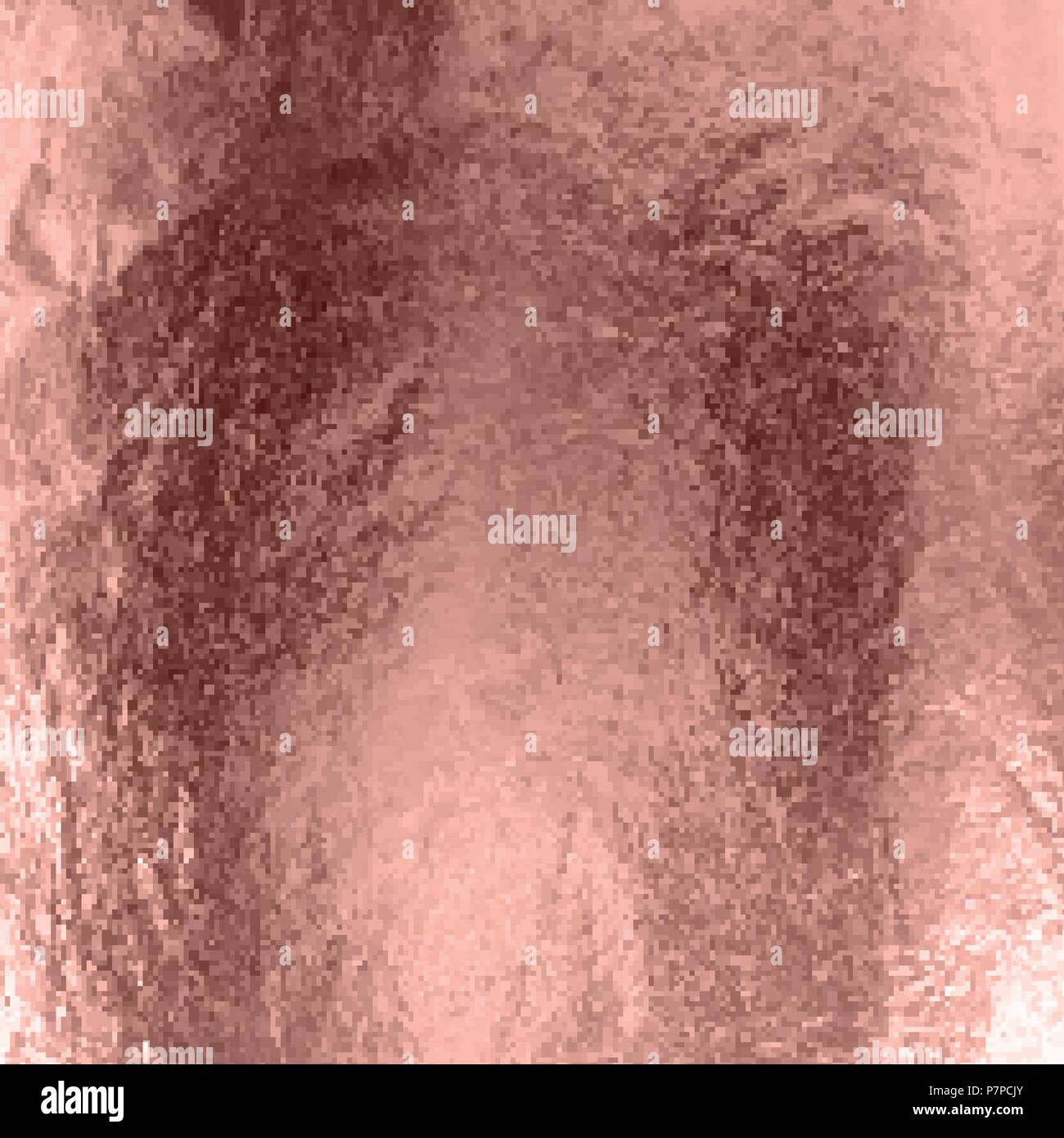 Stock vector illustration shiny, sparkly copper leaf. Metal foil ...