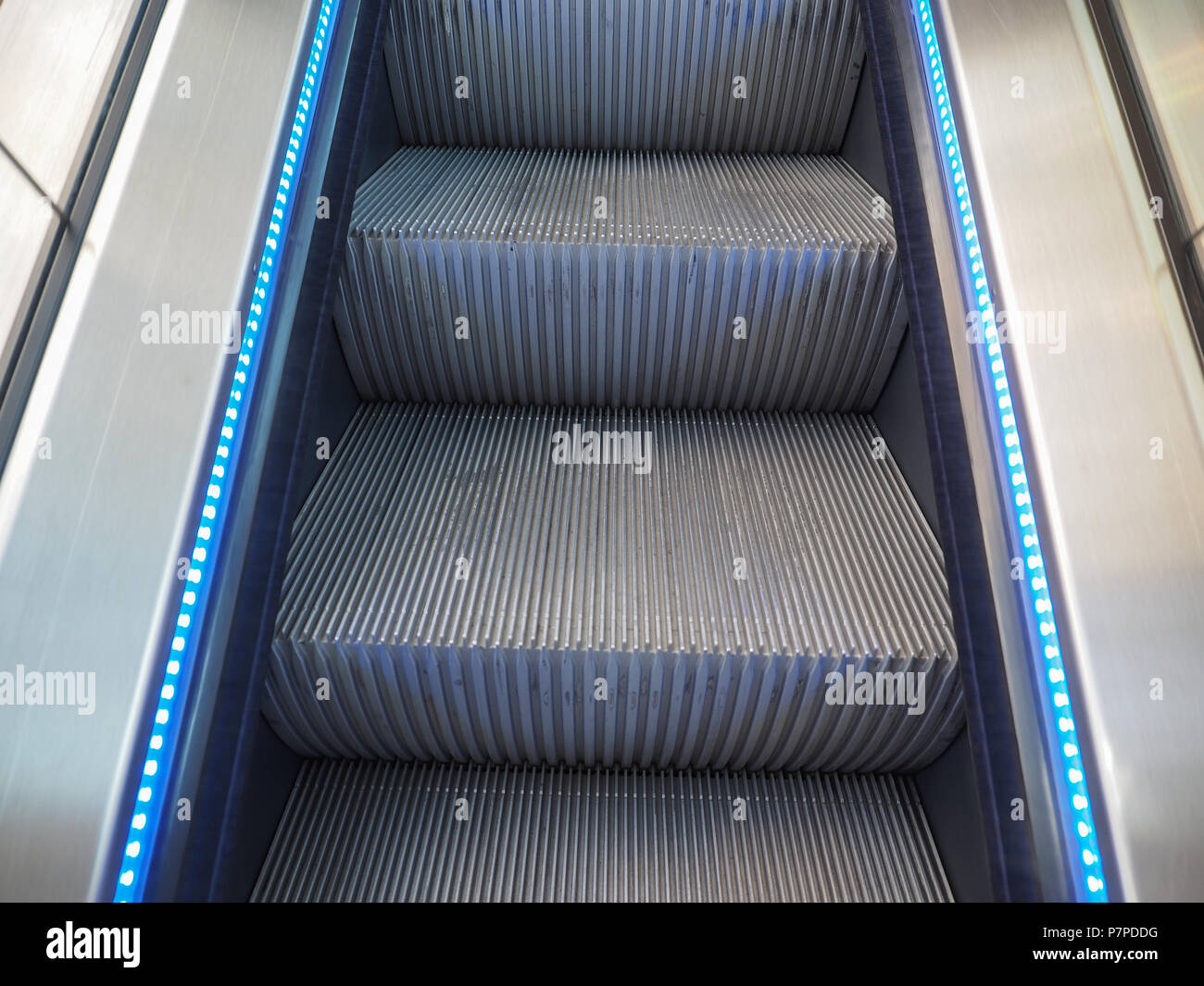 detail of the steps of an escalator Stock Photo - Alamy