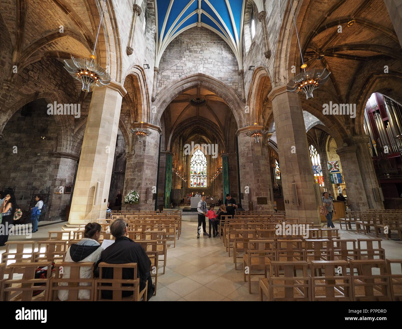 EDINBURGH, UK - CIRCA JUNE 2018: St Giles Cathedral church (aka High ...