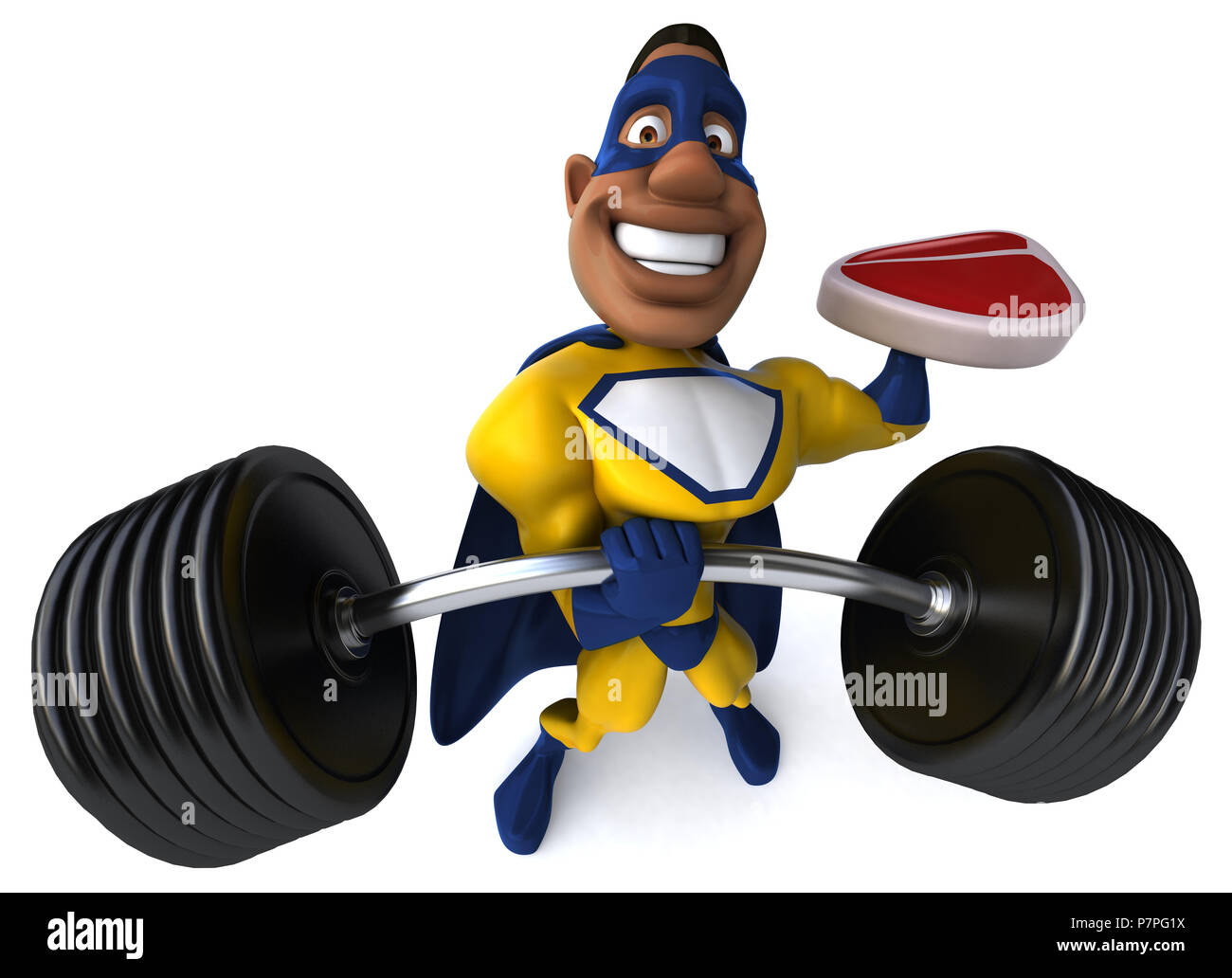 Muscle fitness animated Cut Out Stock Images & Pictures - Alamy