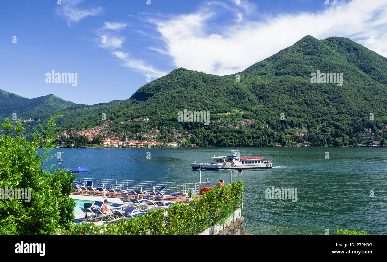 summer holidays on Lake Como, Italy Stock Photo - Alamy