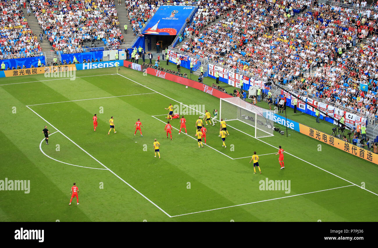 England's Raheem Sterling fails with an overhead kick during the FIFA ...