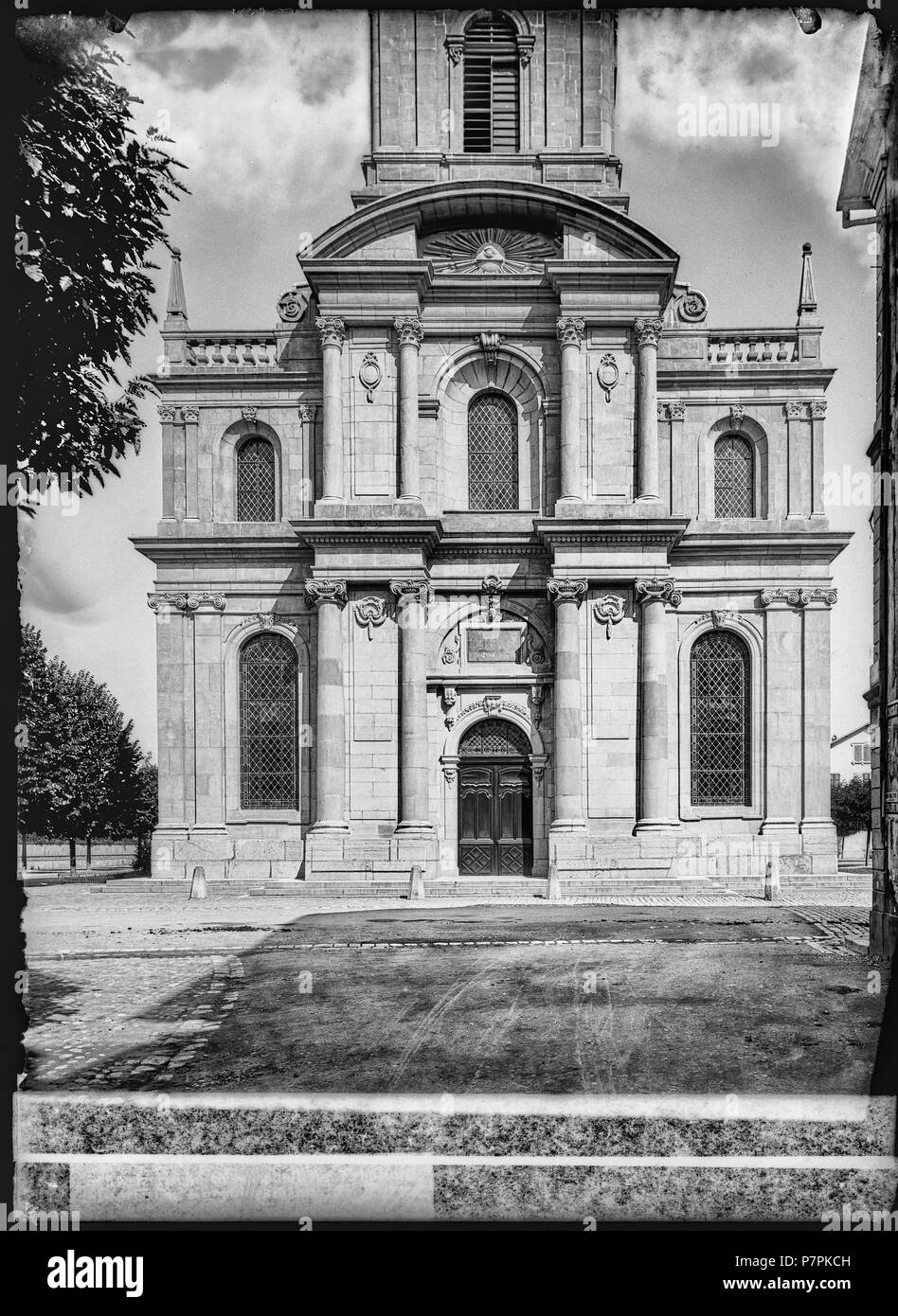 75 CH-NB - Morges, temple, vue partielle extérieure - Collection Max ...