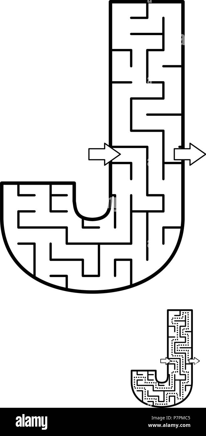 Letter Printable Mazes For Kids