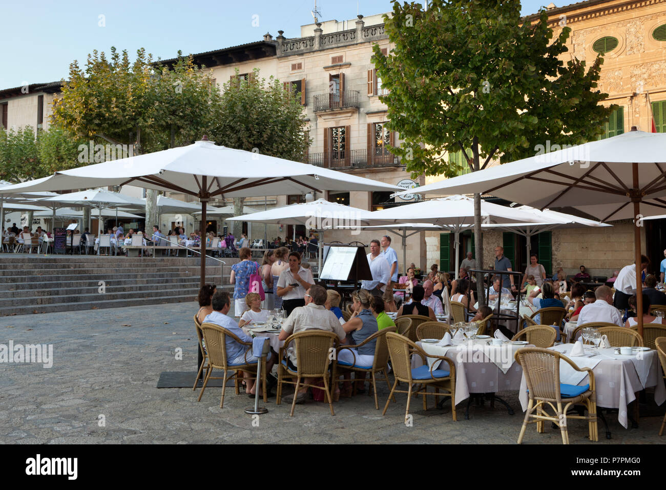 Pollenca old main square hi-res stock photography and images - Alamy