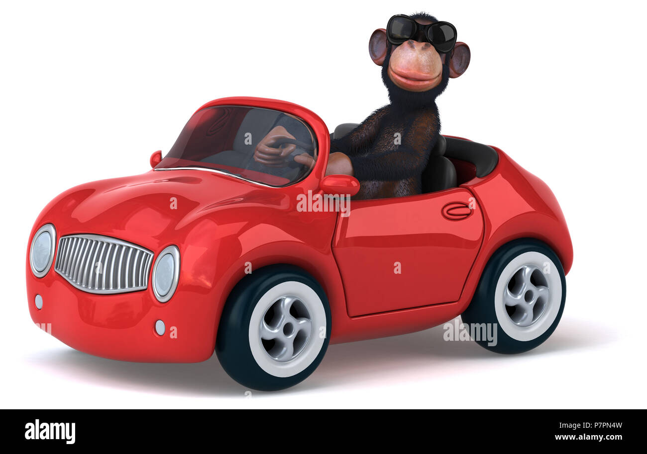Monkey driving Cut Out Stock Images & Pictures - Alamy