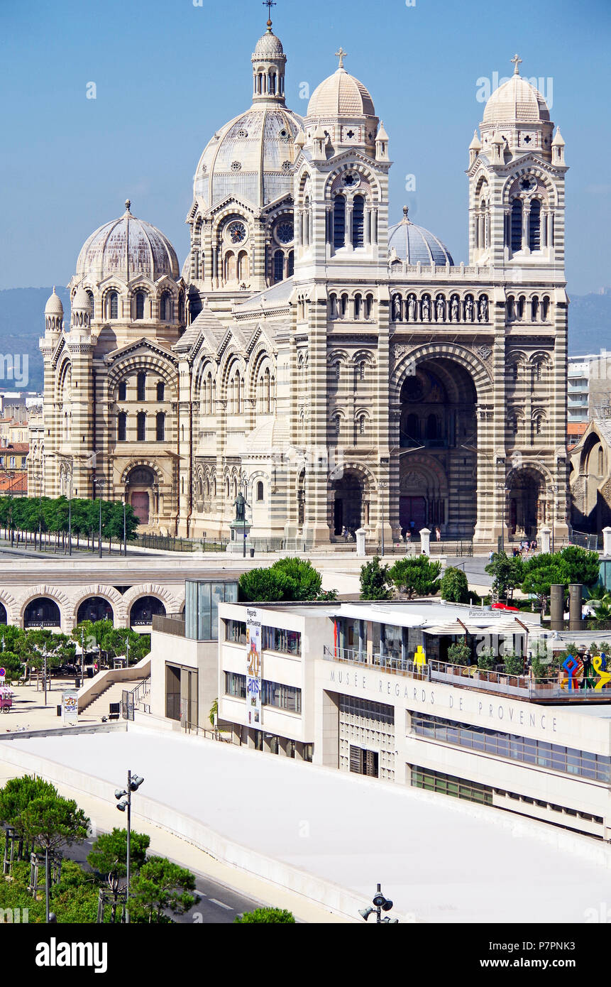 Marseille, The Cathedral, one of the largest in France built in a ...
