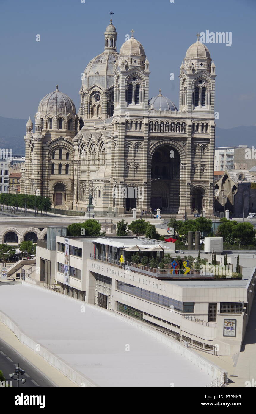 Marseille, The Cathedral, one of the largest in France built in a ...