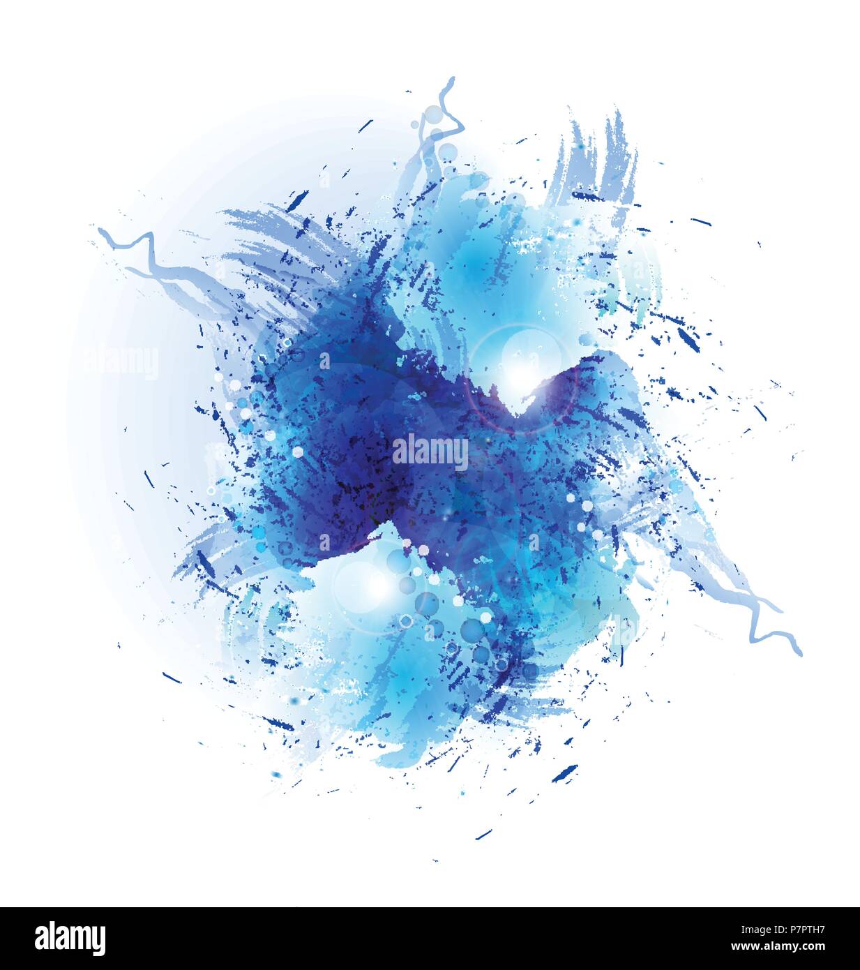 Blue art splash vector design illustration Stock Vector Image & Art - Alamy