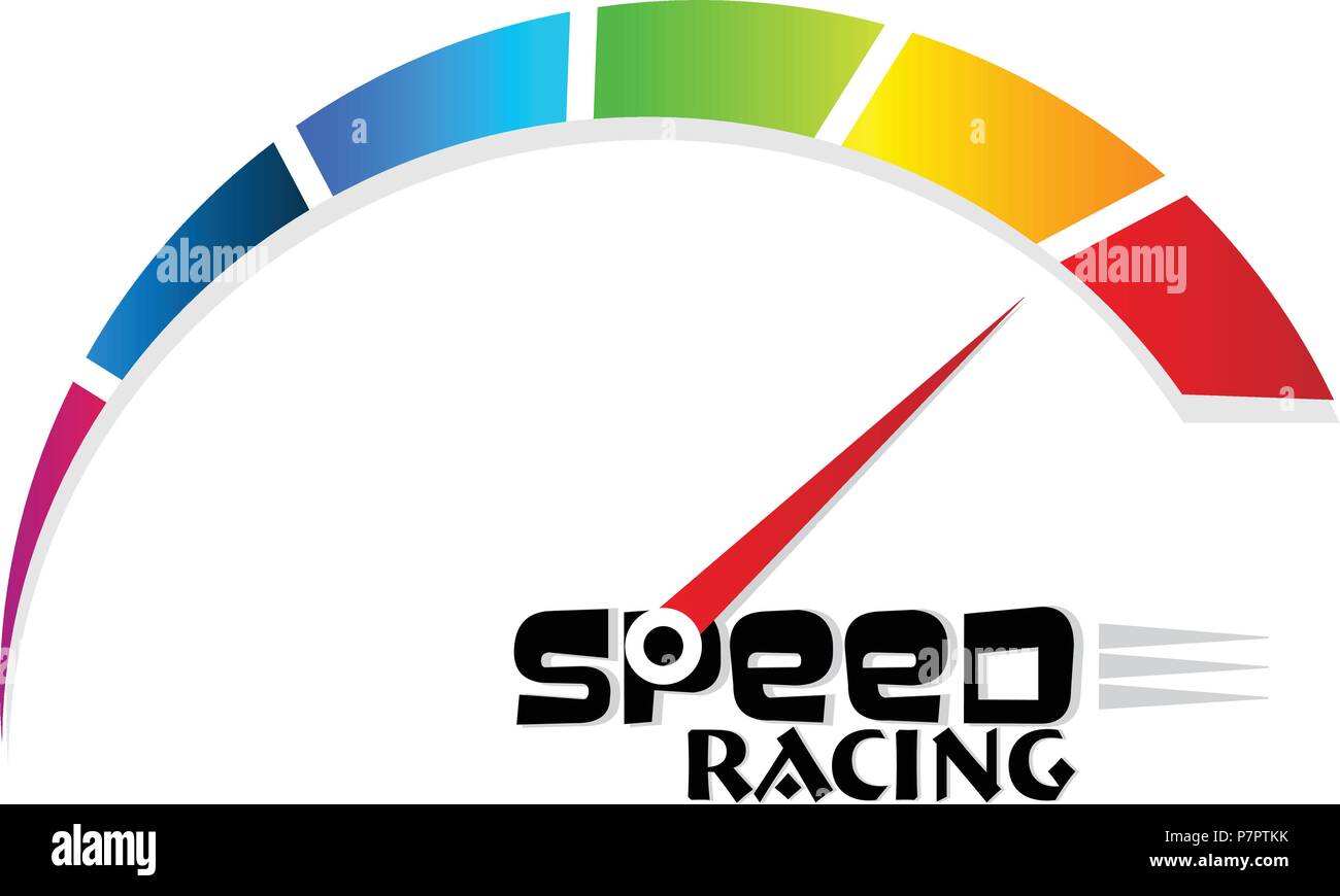 Speed meter racing vector design illustration Stock Vector Image & Art ...