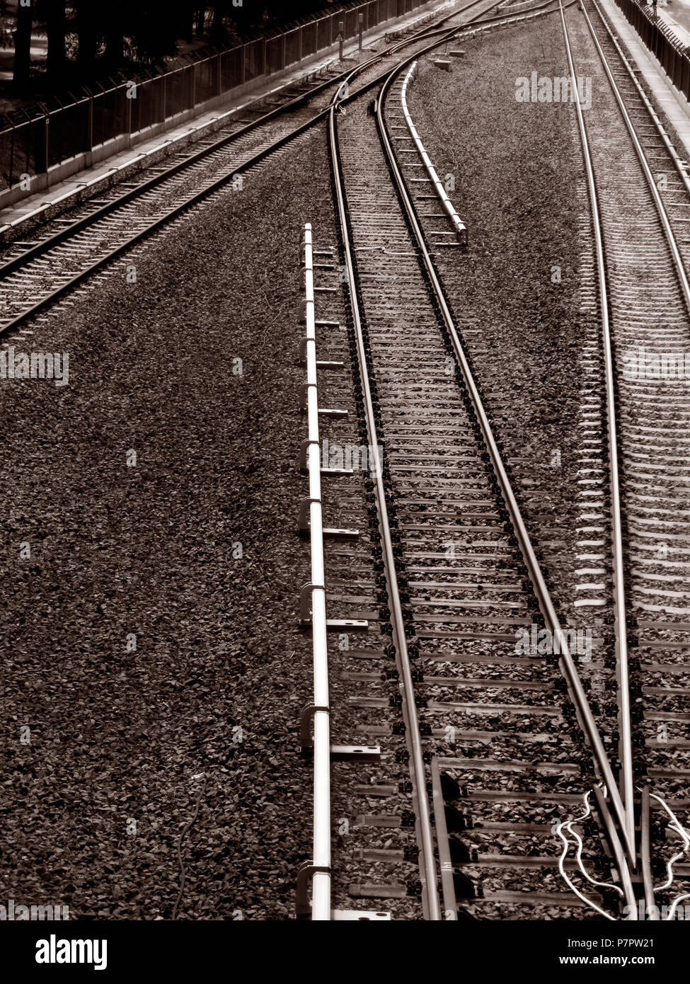 an image of iron railroad Stock Photo - Alamy