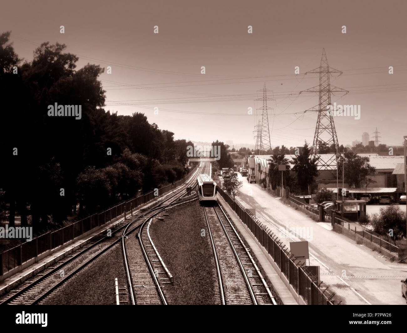 an image of iron railroad Stock Photo - Alamy