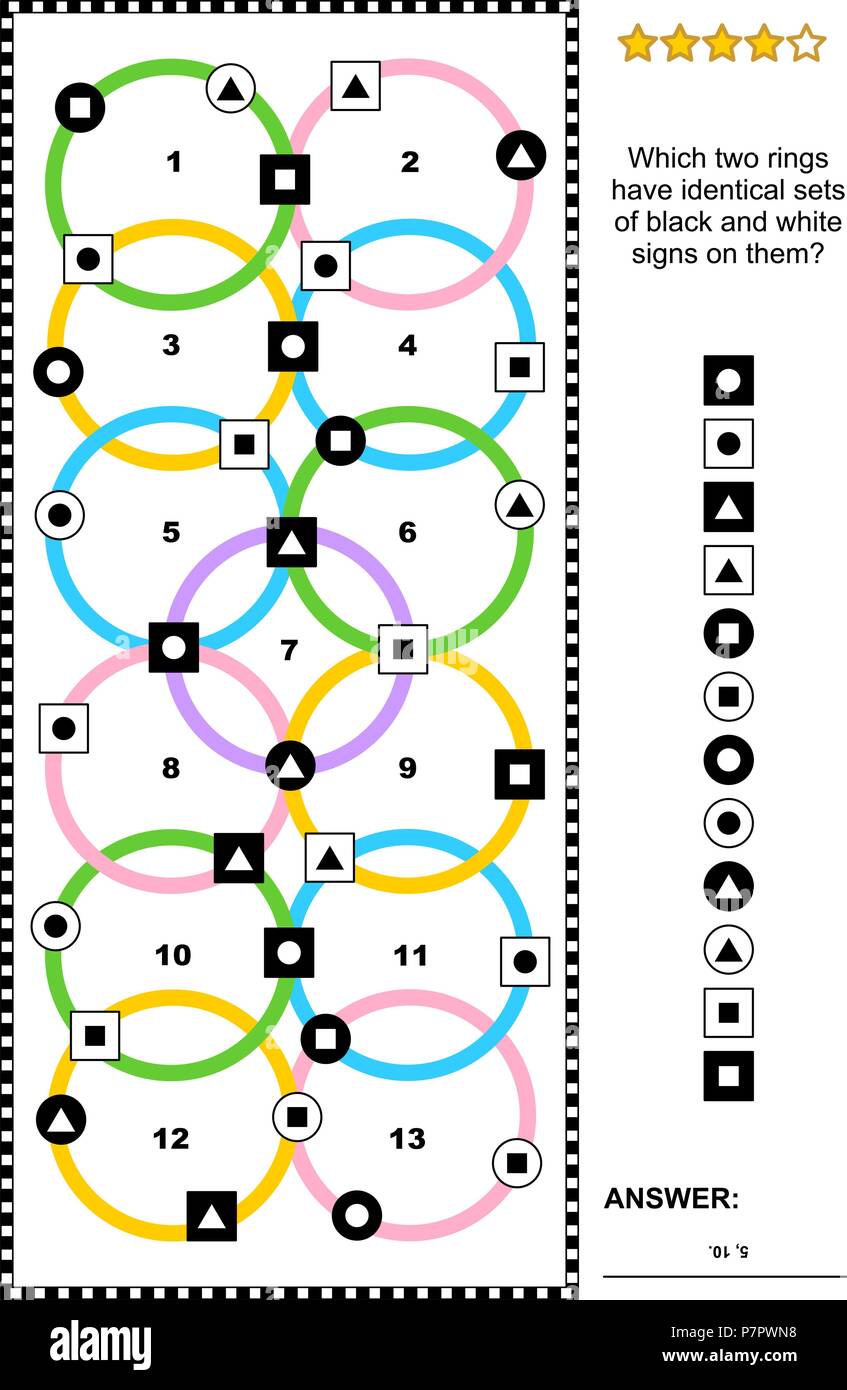 IQ training abstract visual puzzle (suitable both for kids and adults ...