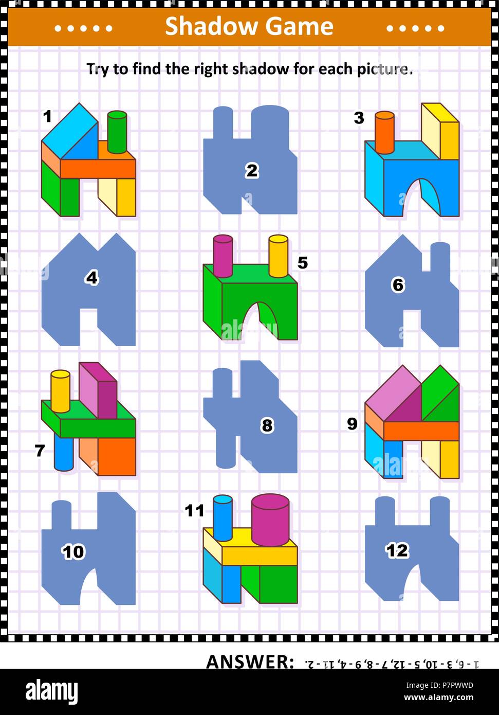 Iq test blocks hi-res stock photography and images - Alamy