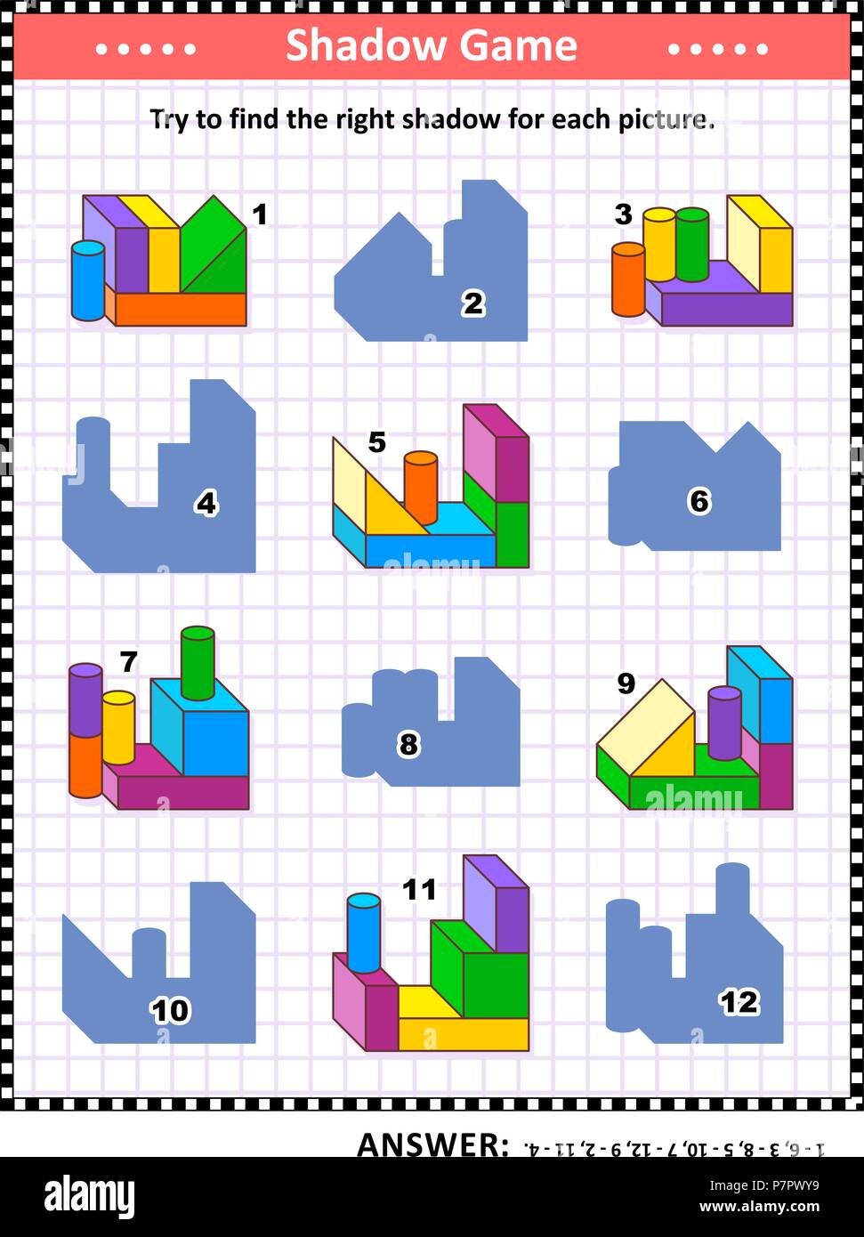 Iq test blocks hi-res stock photography and images - Alamy