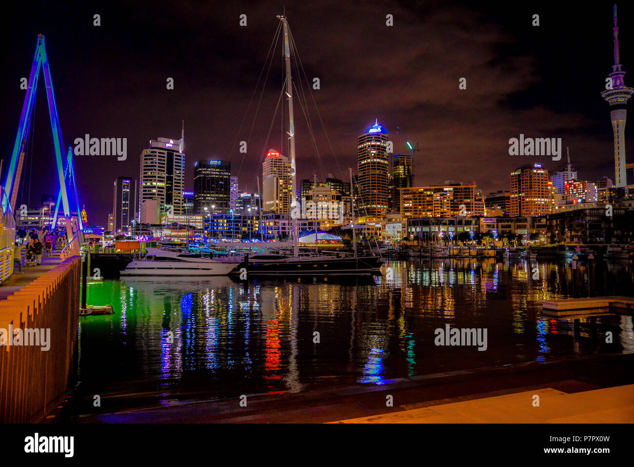 Night time colour spectrum Stock Photo - Alamy