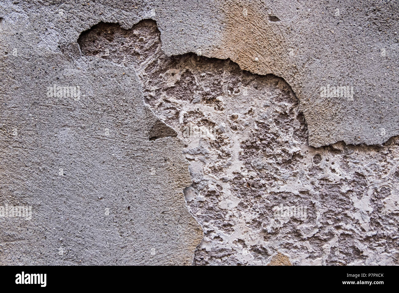 Peeling plaster concrete wall Stock Photo - Alamy
