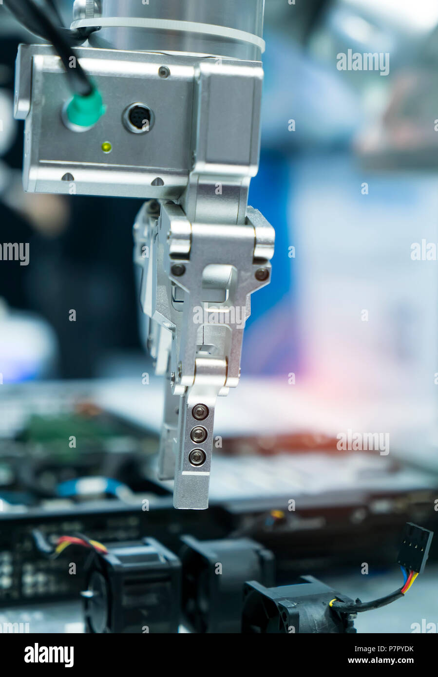 robotic machine tool in industrial manufacture plant,Smart factory ...