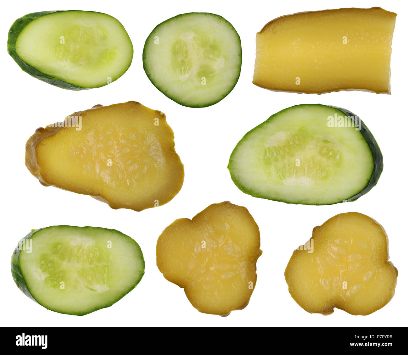 Cucumber peel part preparation Cut Out Stock Images & Pictures - Alamy