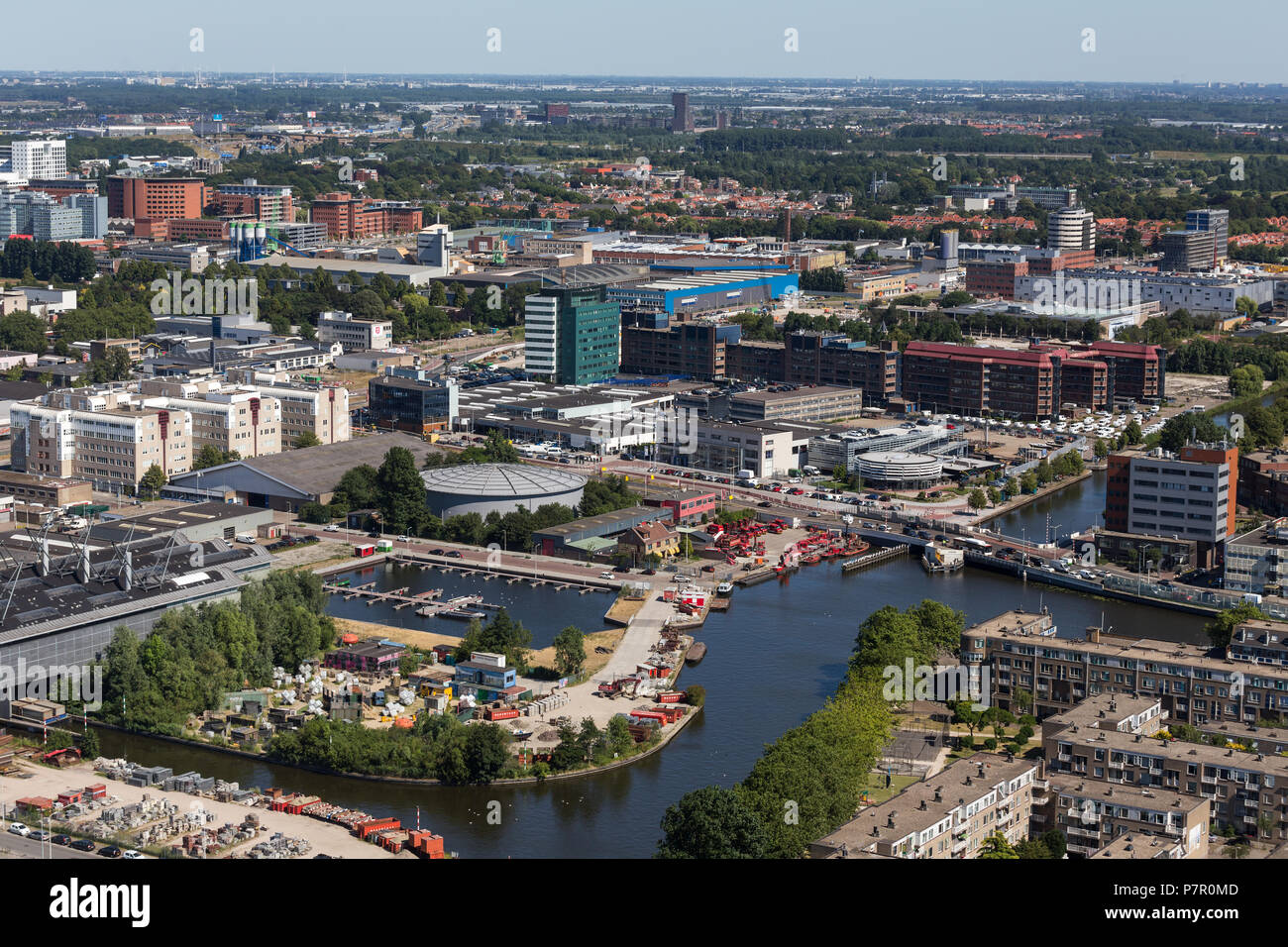 the hague cityscape buildings from above in the netherlands Stock Photo ...