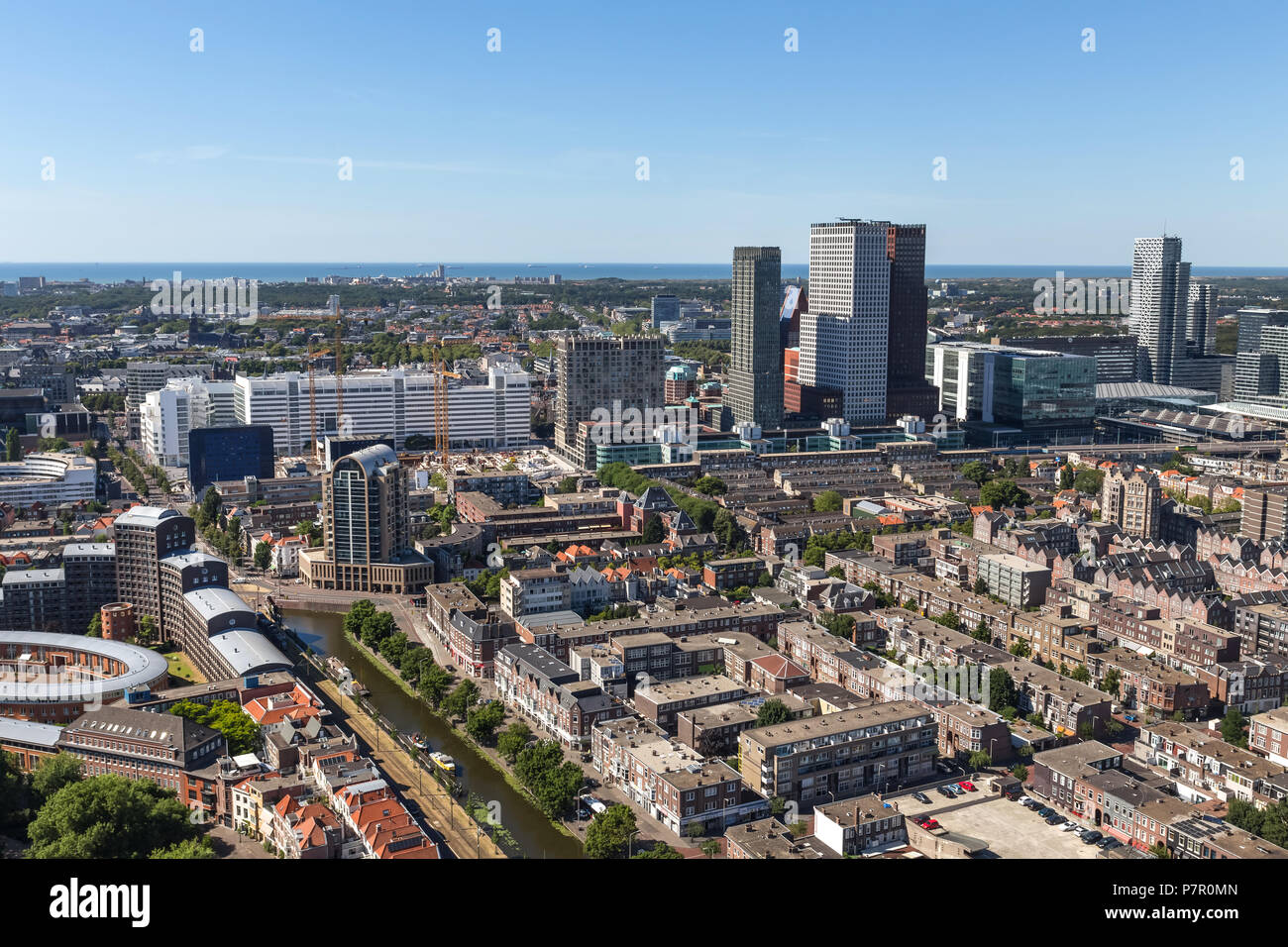 the hague cityscape buildings from above in the netherlands Stock Photo ...