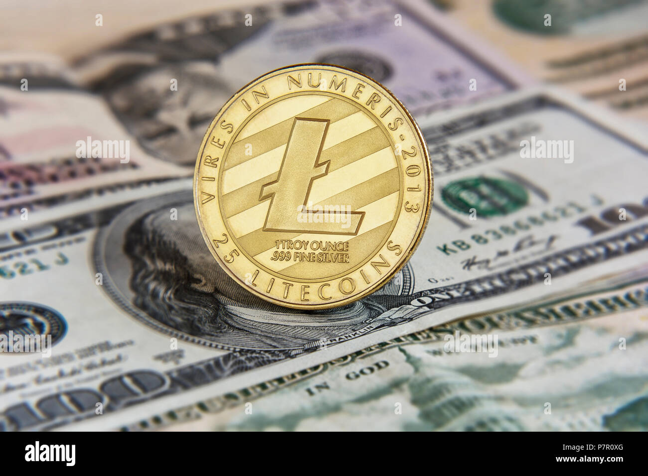 Gold litecoin hi-res stock photography and images - Alamy