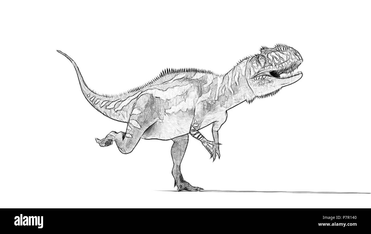 Yangchuanosaurus Coloring Page