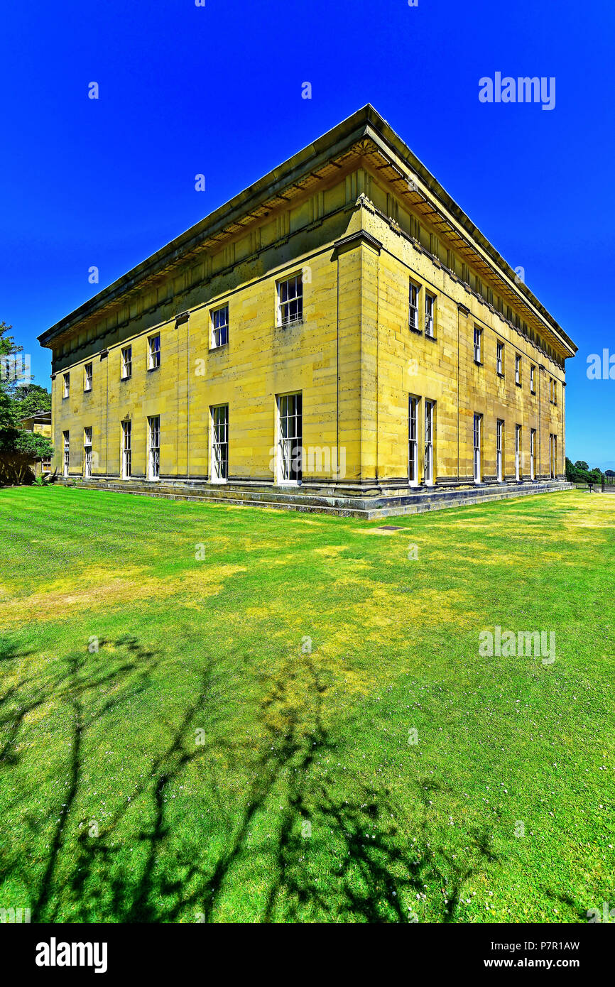 Belsay Hall and grounds Stock Photo - Alamy