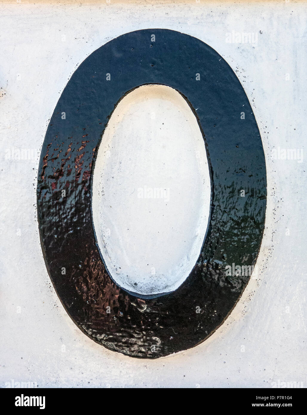 Written Wording in Distressed State Typography Found Number 0 o Zero ...