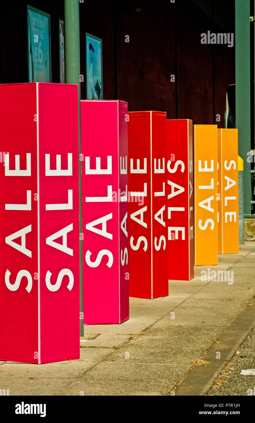 Sale signs, Catfore, Borough of lewisham, London, England Stock Photo ...
