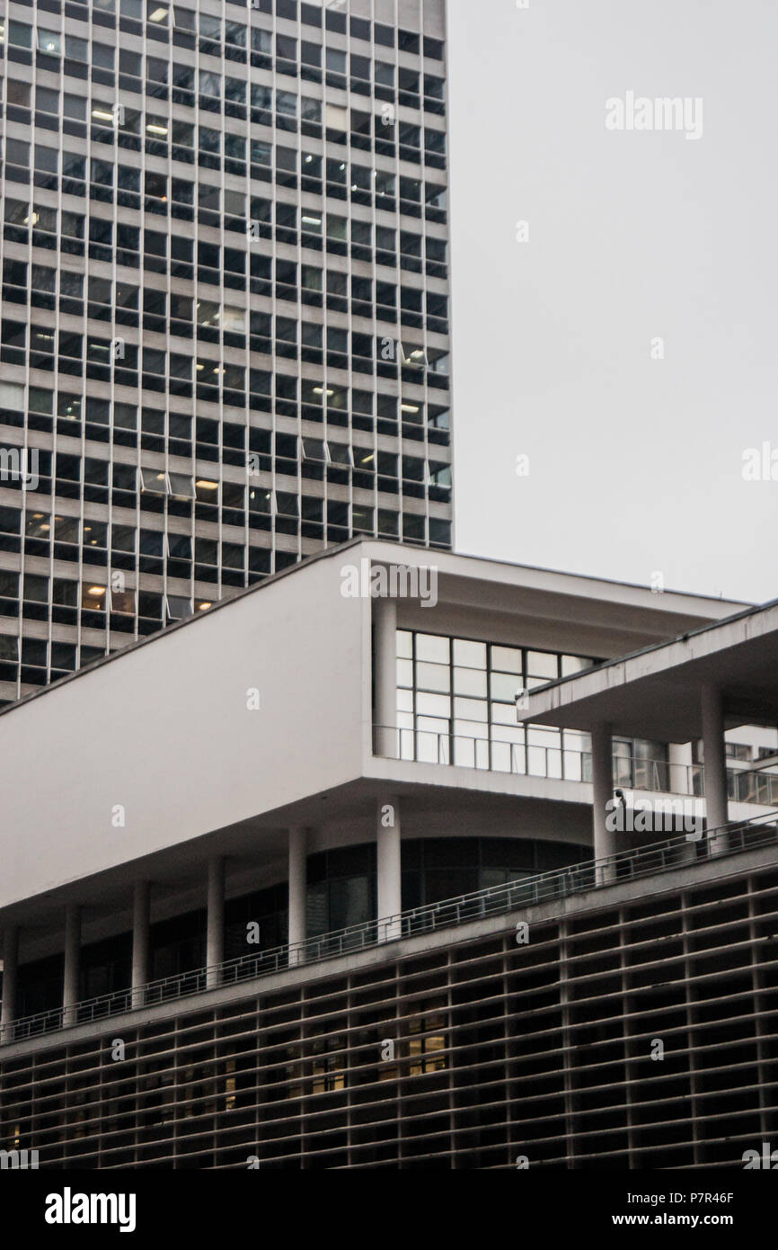 Corporate and commercial building with restaurant on top Stock Photo ...