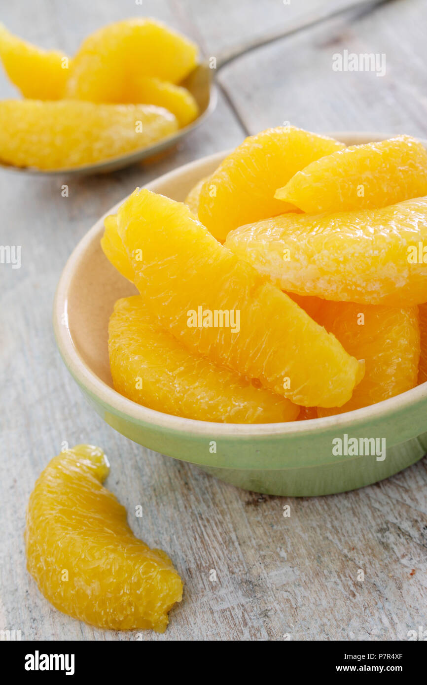 prepared orange segments Stock Photo - Alamy