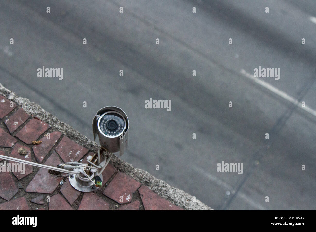 Residential building monitoring camera system Stock Photo - Alamy