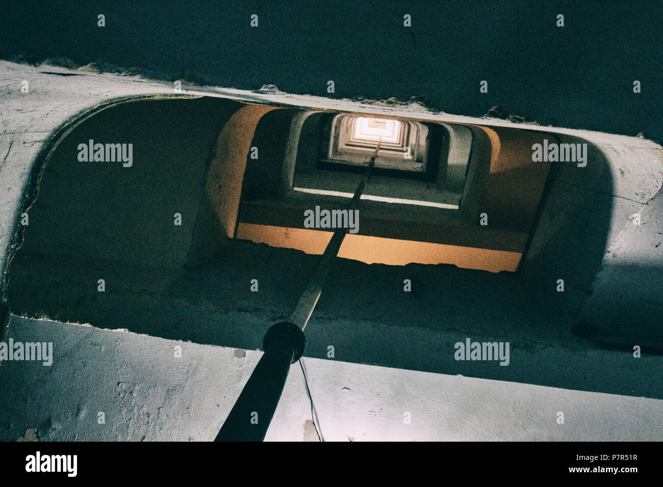 Decayed scary stairs on a condemned old building Stock Photo - Alamy