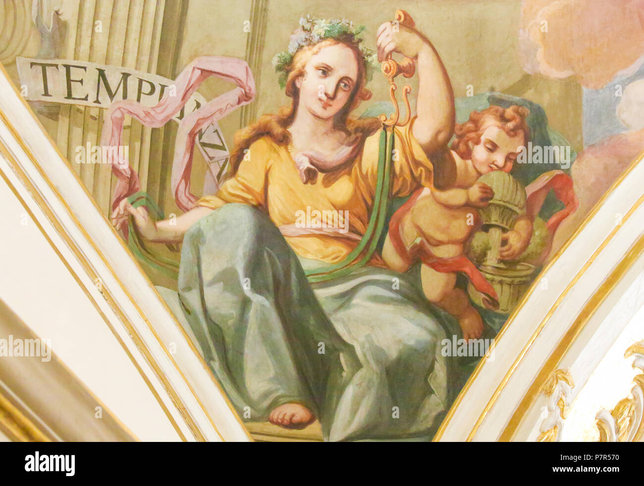 Allegory of catholic religion hi-res stock photography and images - Alamy