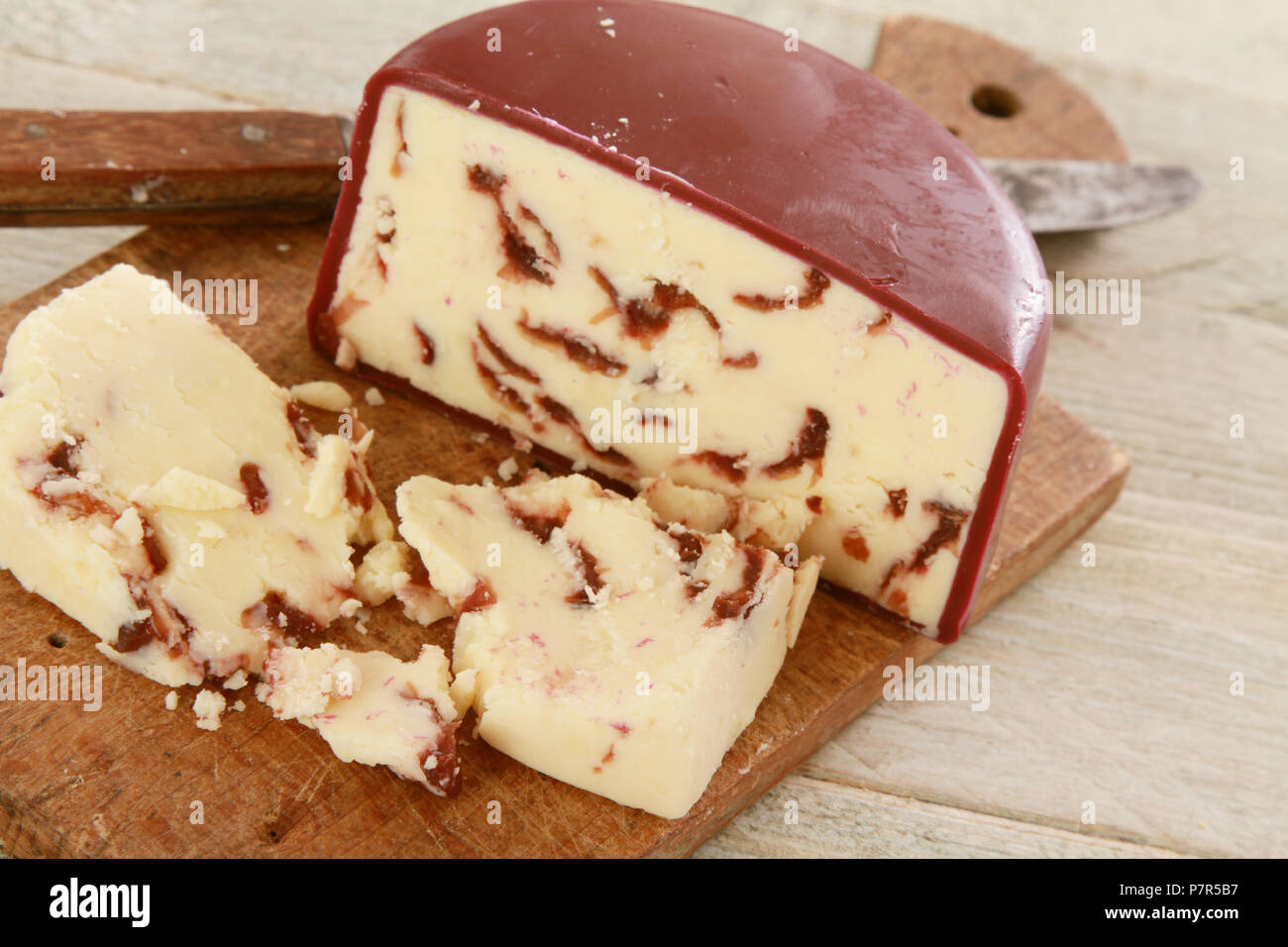 traditional wensleydale cheese Stock Photo - Alamy
