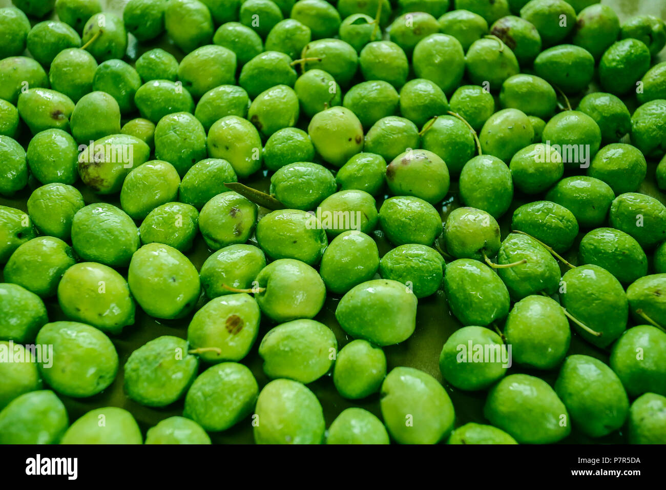 fresh raw green olives Stock Photo - Alamy