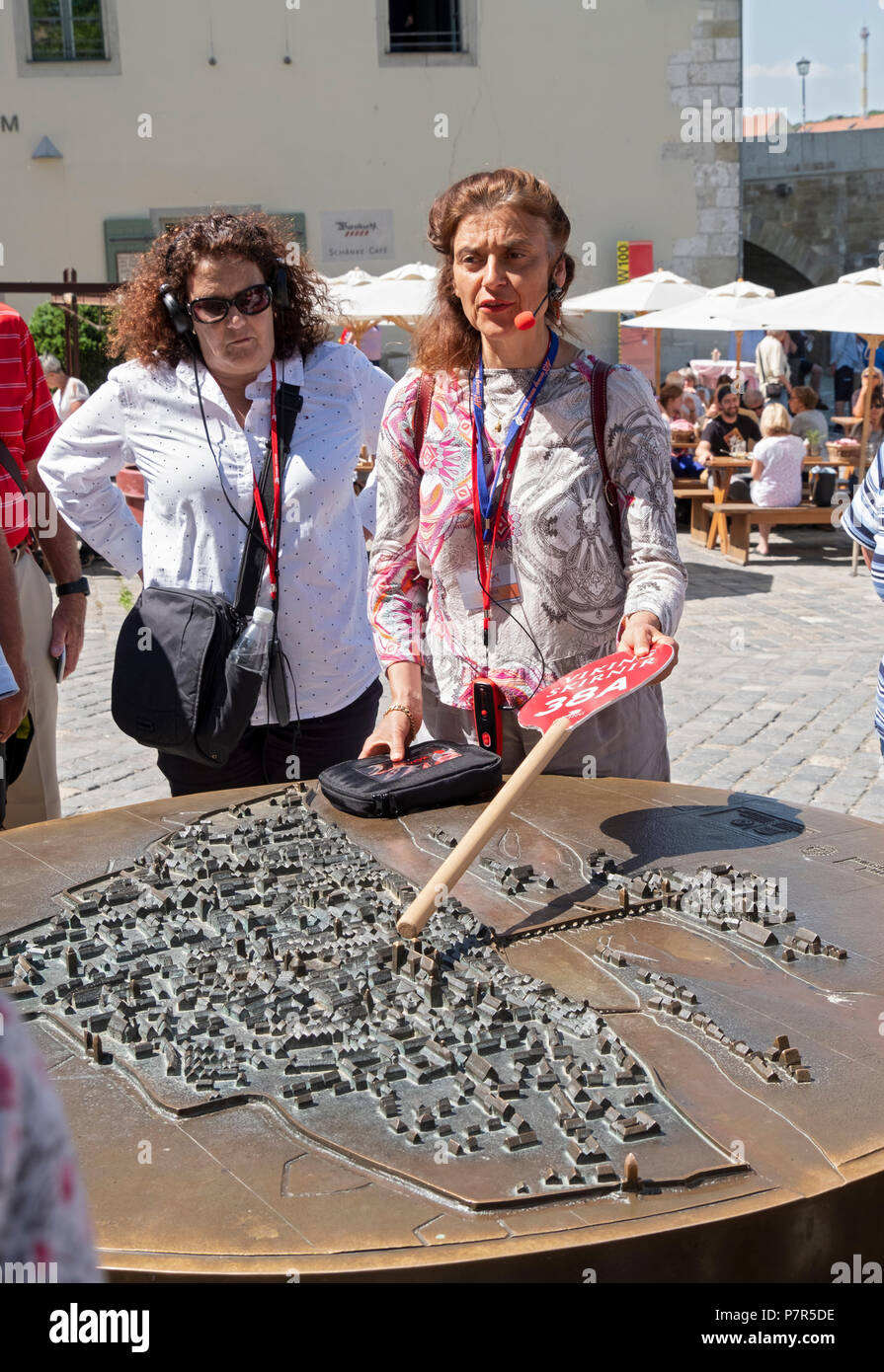 Group leader female outside pointing hi-res stock photography and ...