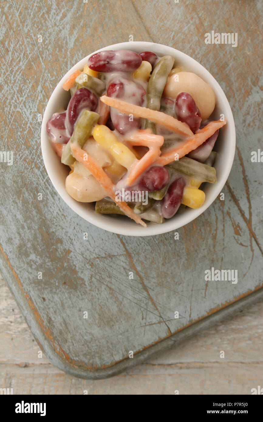 mixed bean salad Stock Photo - Alamy