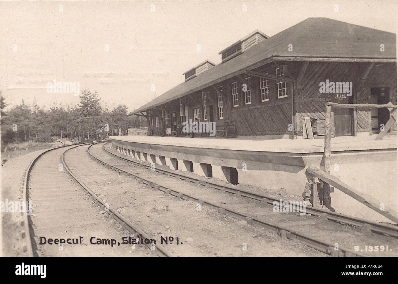Deepcut Camp station on the Bisley Camp Railway . 1900s 130 Deepcut ...