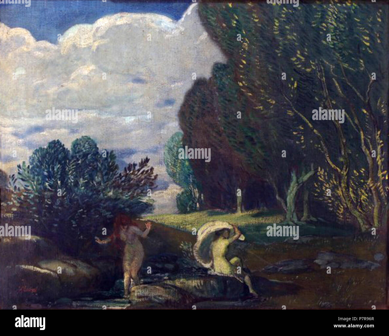 Deutsch: Badende Nymphen . before 1935 263 Max Kuschel - Badende ...