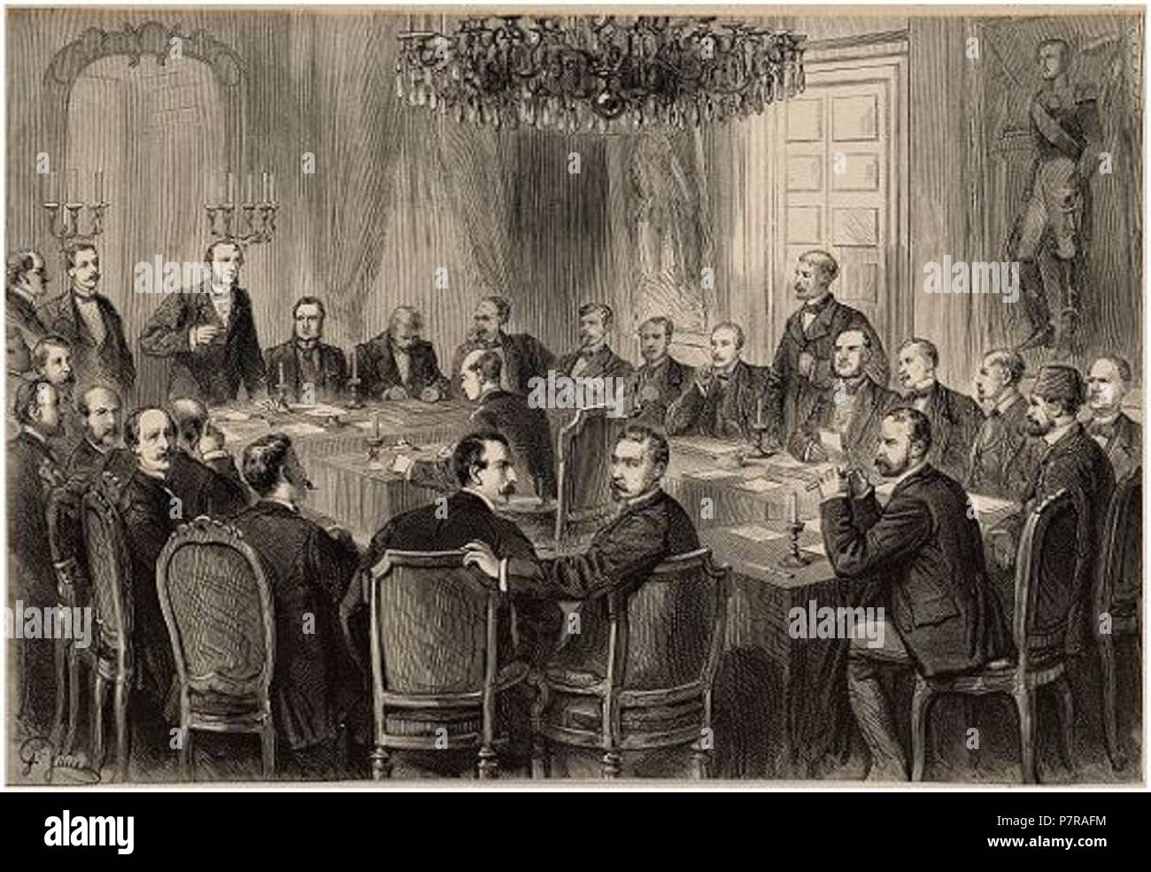 English: Brussels Conference of 1874 in session . September 1874 55 ...